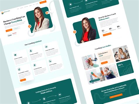 Business Coaching Landing Page Behance