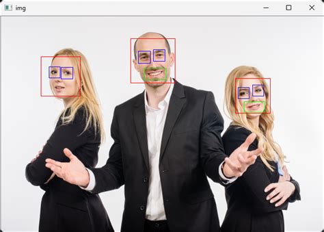 Python OpenCV顔検出応用目と笑顔の検出方法 CRAFT GoGo