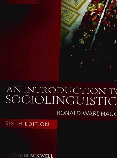An Introduction To Sociolinguistics 6th Edition Pdf Books Linguistics