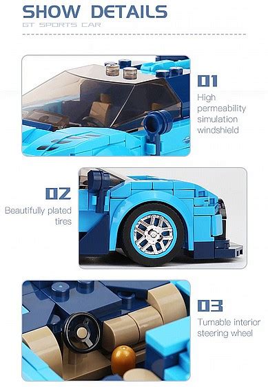 דגם הרכבה בוגאטי ויז`ן Mould King 27001 Vision Gt תואם לגו