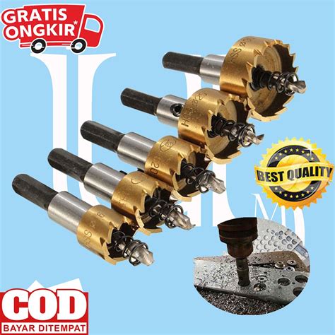 Jual Mata Bor Besi Lubang Plong Holso Hole Saw 5 Pcs Shopee Indonesia