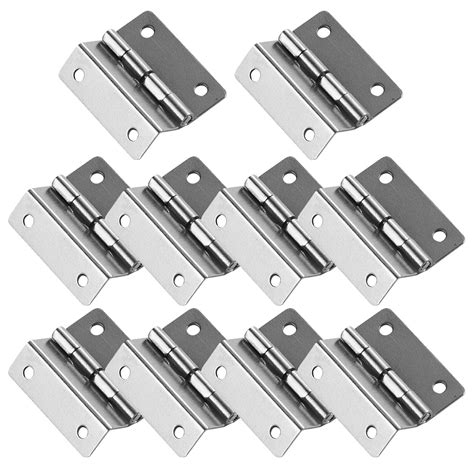 10pcs Tri Fold Hinge Nickel Plated Silver Wooden Box Hinge