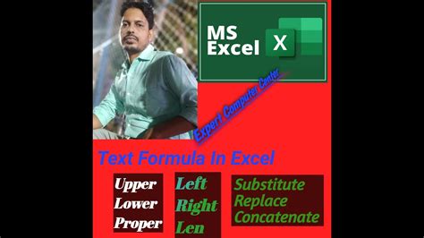 Text Formula In Excel Youtube