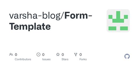 Github Varsha Blogform Template