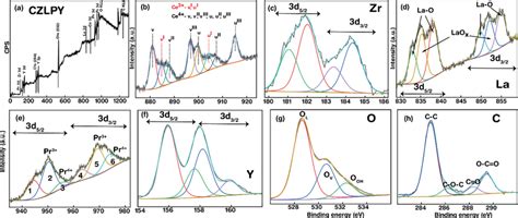 A Survey Xps Spectrum Of Czlpy And High‐resolution Deconvoluted