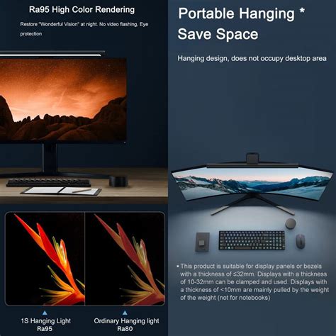 Light Monitor Xiaomi Mi Computer Monitor Light Bar Black