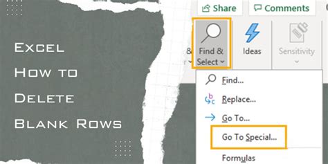 como excluir linhas em branco no excel