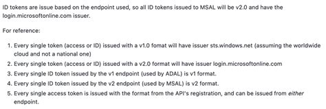 A Rambling Post On Issuer Claim V10 And V20 Endpoint Access Tokens