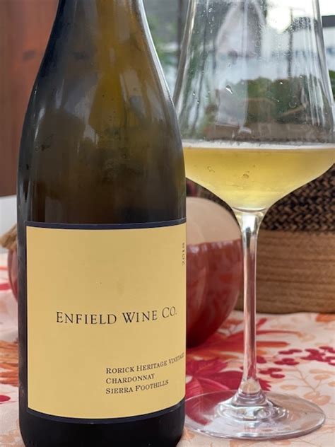 Wine Of The Week 2018 Enfield Wine Co Chardonnay Rorick Vineyard