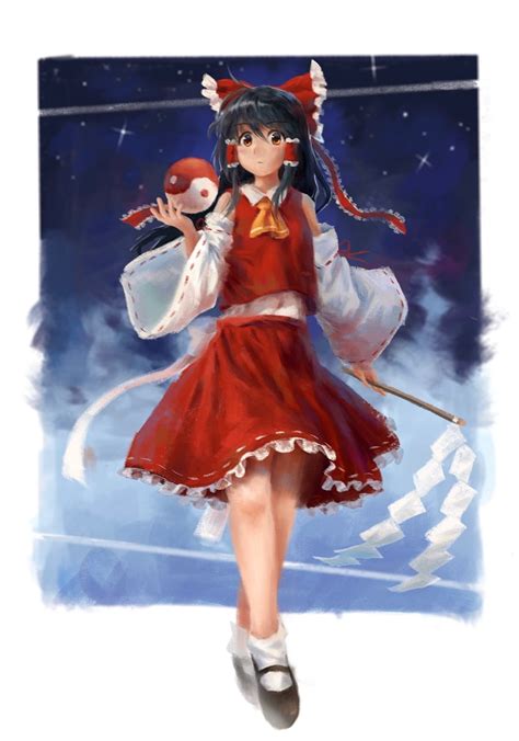 Hakurei Reimu Touhou Drawn By Satellitedragon Danbooru