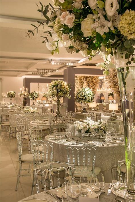 Decoração Toda Branca Para Um Casamento Clássico Contemporâneo Decoração De Casamento