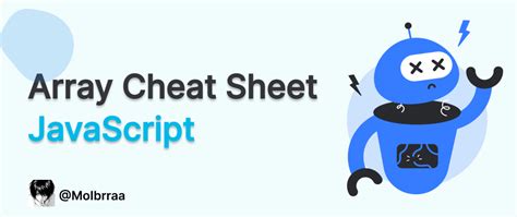 Arrays Cheat Sheet Javascript Dev Community