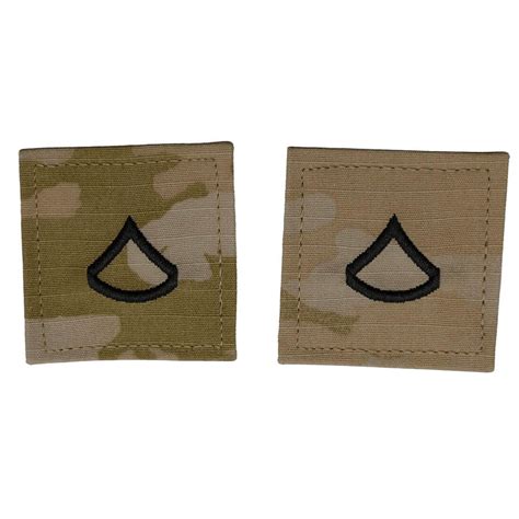 Pfc Private First Class Rank Ocp Patch With Hook Fastener Set Of 2