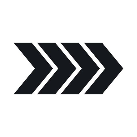 Icono De Flecha Rayada Estilo Simple Vector En Vecteezy