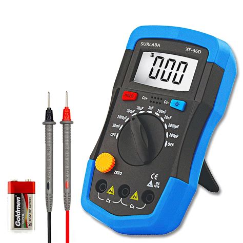 Surlaba Digital Capacitance Meter Xf 36d Capacitor Tester Measuring