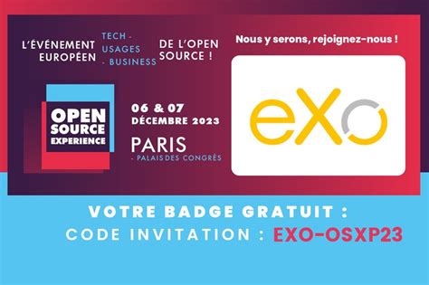 retrouvez nous à l événement open source experience 2023