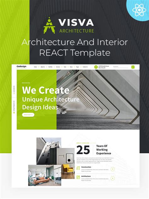 Visva Architect And Interior Design React Template Thememag