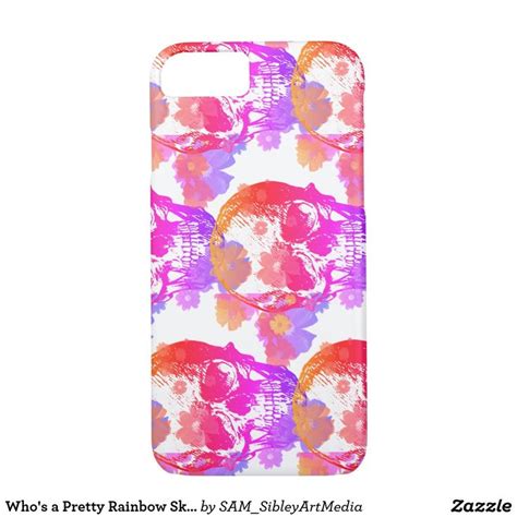 Who S A Pretty Rainbow Skull Case Mate Iphone Case Iphone Cases