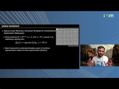 Free Video On Sparse Linear Programming And Simple Neural Networks