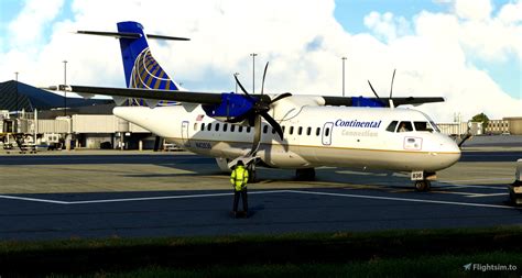 Continental Connection Asobo Atr 42 600 For Microsoft Flight Simulator Msfs