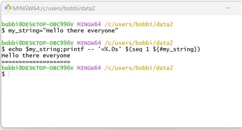 Bash How To Repeat A Character N Times Collecting Wisdom
