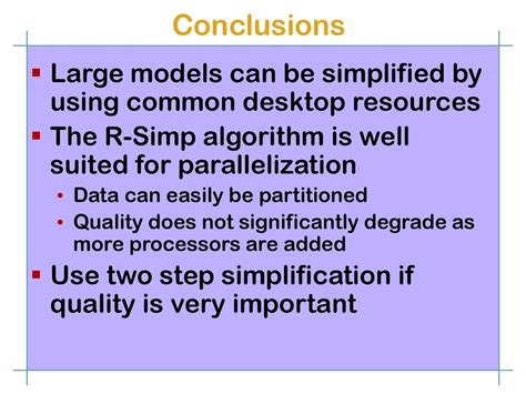 parallel model simplification of very large polygonal meshes ppt download