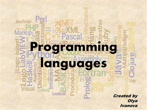 Programming Languages Ppt