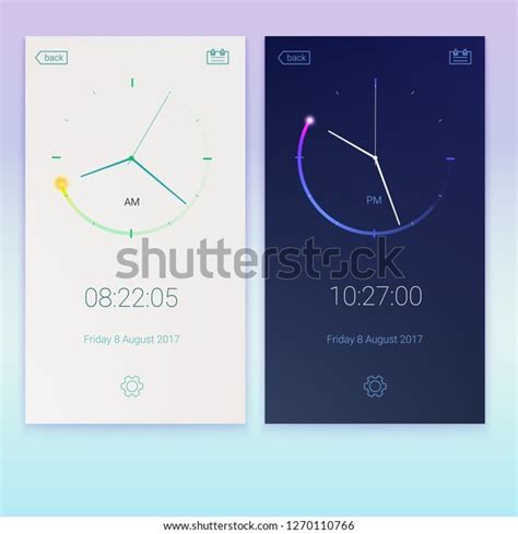 Concept Contrast Ui Design Day Night Stock Illustration 1270110766 Shutterstock