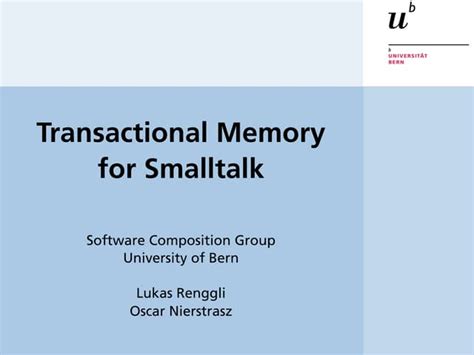 transactional memory for smalltalk pdf