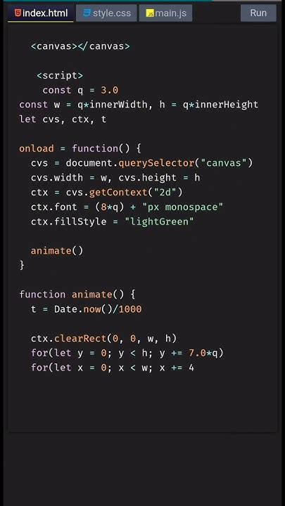 Create Binary Canvas Animation With Html Canvas Html5 Canvas Tutorial