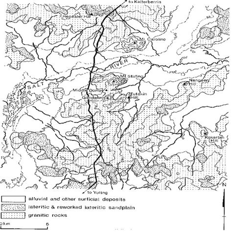 Inferred Fractures Lineaments In The Southern Yilgarn Craton Many