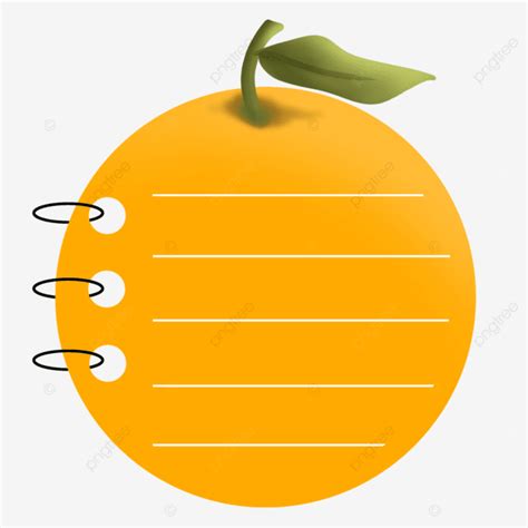 라인이 있는 귀엽고 아름다운 스트라이프 오렌지 노트 오렌지 주 노트 스티커 메모 Png 일러스트 및 Psd 이미지 무료 다운로드 Pngtree