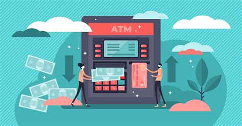 Atm 현금 벡터 일러스트입니다 편평한 작은 사람 돈 철수 개념입니다 현금 자동 입출금기에 대한 스톡 벡터 아트 및 기타 이미지 현금 자동 입출금기 통화 경제