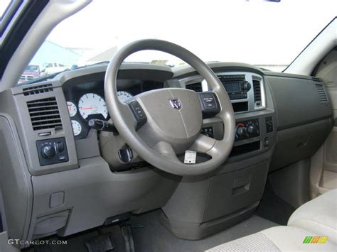 Khaki Beige Interior 2007 Dodge Ram 1500 Slt Regular Cab 4x4 Photo
