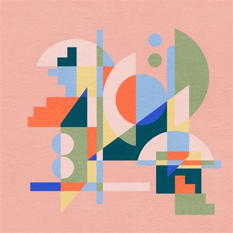 Abstract Cityscape In Geometric Shapes Illustration Geometric Shapes Geometric Shapes Art
