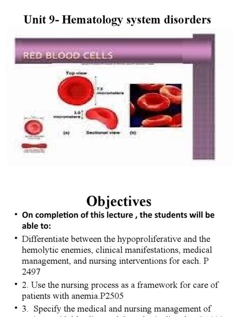 Hematologic System Pdf Anemia Leukemia