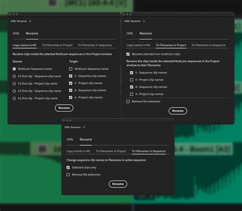 IXML Renamer For Premiere Pro