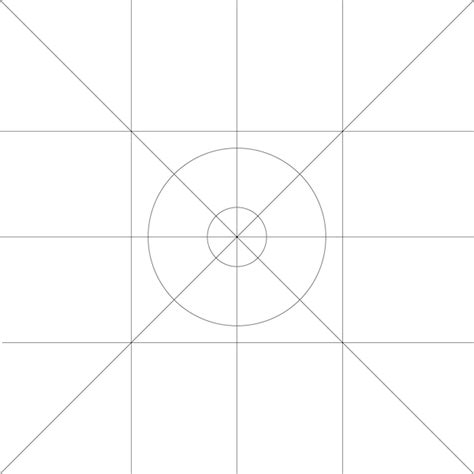 Premium Vector Geometric Scheme With Circle And Lines