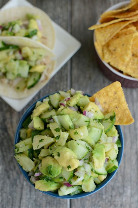 Avocado Cucumber Salsa With Pineapple Full Of Flavor