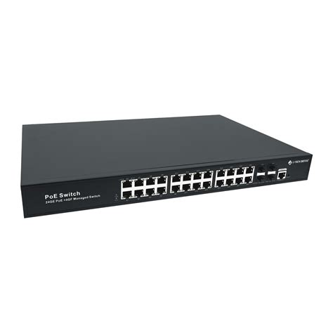 24 Port Poe Gigabit Managed Ethernet Switch For Av Over Ip By J Tech Digital