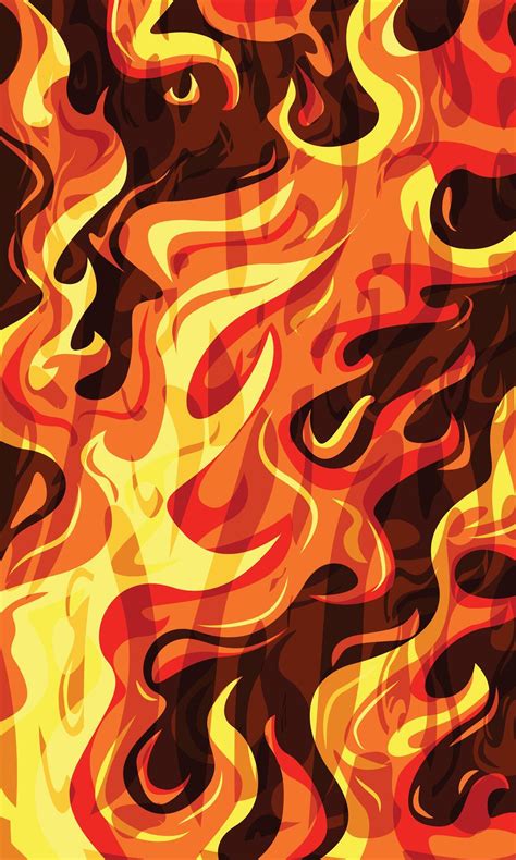 Illustration Of Abstract Burning Fire Texture 74472830 Vector Art At