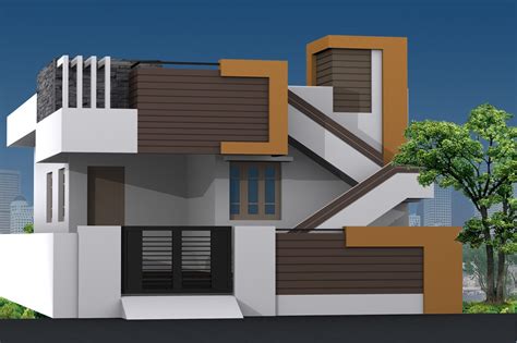 Elevation Design For Single Floor Elevation Storey 3dmax Duplex Elevations Px Bungalow