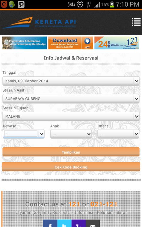 PEMESANAN ONLINE TIKET KERETA API Kuliah Sistem Dan Teknologi Informasi Informatika ITS