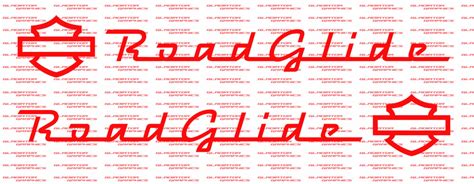 Road Glide Script Saddlebag Graphic Gladiator Graphics