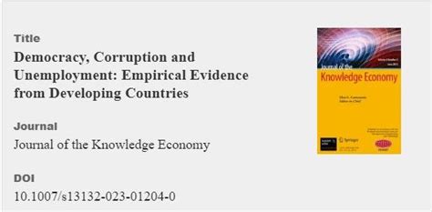 Ahmed Derbali On Linkedin Glad To Share That My Second Paper Titled Democracy Corruption And