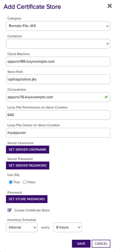 Certificate Store Operations