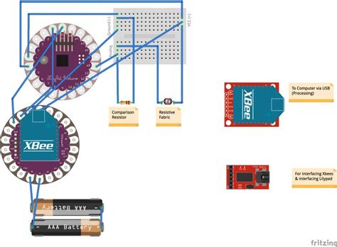 Tutorial Simple Wireless Textile Stretch Sensor With Xbee And Lilypad