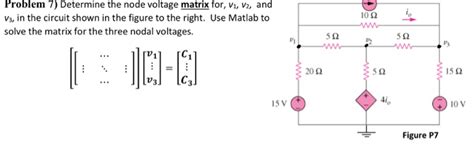 solved determine the node voltage matrix for v1 v2 v3
