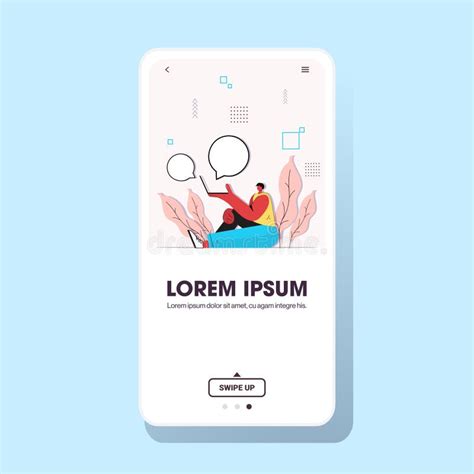 Laptop With Chat Bot Speak In Bubble On Screen Stock Vector