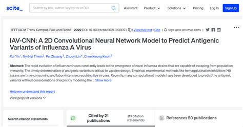 Iav Cnn A 2d Convolutional Neural Network Model To Predict Antigenic